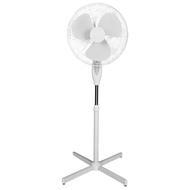 Optimus 16 Inch Heavy Duty Metal Floor Stand Fan, Adjustable Height ...