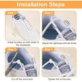 Shoe Laces Buckle Lock Aluminum No Tie Shoelace Turnbuckle for Sneaker ...