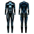 FYEGRE Women's Carnival Jumpsuit Women's Futuristic Skeleton Robot 3D ...