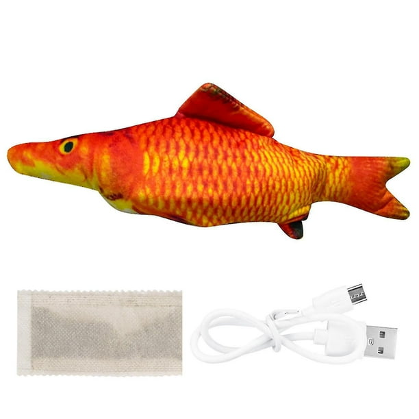 Flopping Fish Moving Fish Plush Toy With Light And Sound Realistic ...