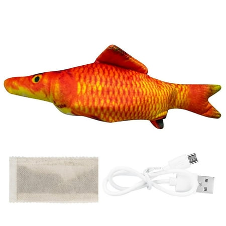 Flopping Fish Moving Fish Plush Toy With Light And Sound Realistic ...