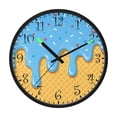 Voice Activated Clock with Glow Light 12 Inch Large Silent Wall Clock ...