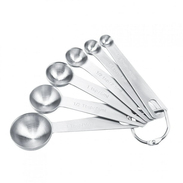 Seasoning Measuring Spoons Set,6Pcs/Set Stainless Steel Measuring ...