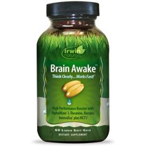 Irwin Naturals Brain Awake RED 60ct - Performance Supplement for Memory ...