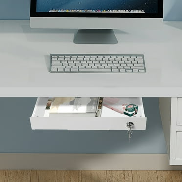 Mount-It! Under Desk Drawer - Shallow, Securely beneath your tabletop ...