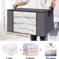 6-Piece Foldable Storage Boxes with Handles – Transparent Window ...