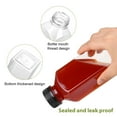 Qweryboo 16oz Plastic Juice Bottles with Tamper Proof Lids, Reusable ...