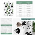 Black Green Moose Tie Up Curtains for Window, Thermal Insulated Balloon ...