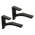 Aluminum Shelf Bracket for 5/8" to 3/4" Glass - Wall Mounted Decorative ...