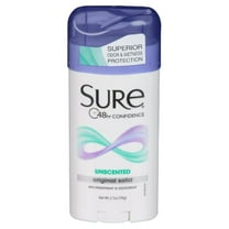 Sure Original Solid Unscented, Anti-Perspirant Deodorant 2.70 oz (Pack ...