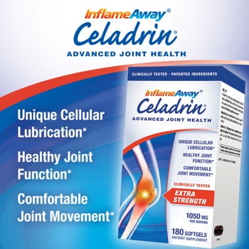 Celadrin Advanced Joint Health 1050 Mg, 180 Softgels Fast, Long Lasting ...