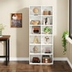 Black Bookcase With Interlocking Shelves - Walmart.com