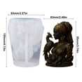 3D Small Human Figure Silicone Mold Epoxy Resin Craft Pendant Jewelry ...