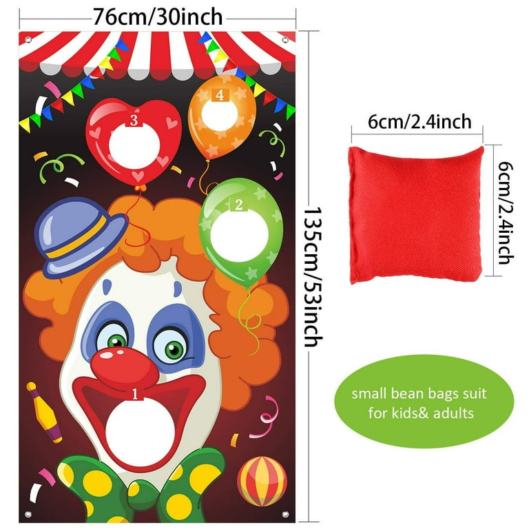 Bean Bag Toss Carnival Sign