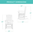 Best Choice All-Weather Patio Rocking Chair, Indoor/Outdoor HDPE Rocker ...