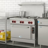 36 In. Commercial Electric Range with 6 Burners and 1 Standard Electric ...