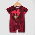 Hazbin Hotel Alastor Radio Demon Baby One-Piece Rompers Summer Short ...