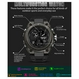 Men's Watch, TSV Sports Digital Watch, Waterproof Alarm Stopwatch with ...