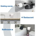 athroom Toilet Paper Holder Self-Adhesive Roll Holder Wall Mount ...