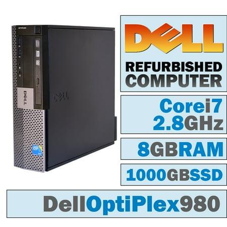 Dell OptiPlex 980 SFF/Core i7-860 Quad @ 2.8 GHz/DVI Graphics Card/8GB ...