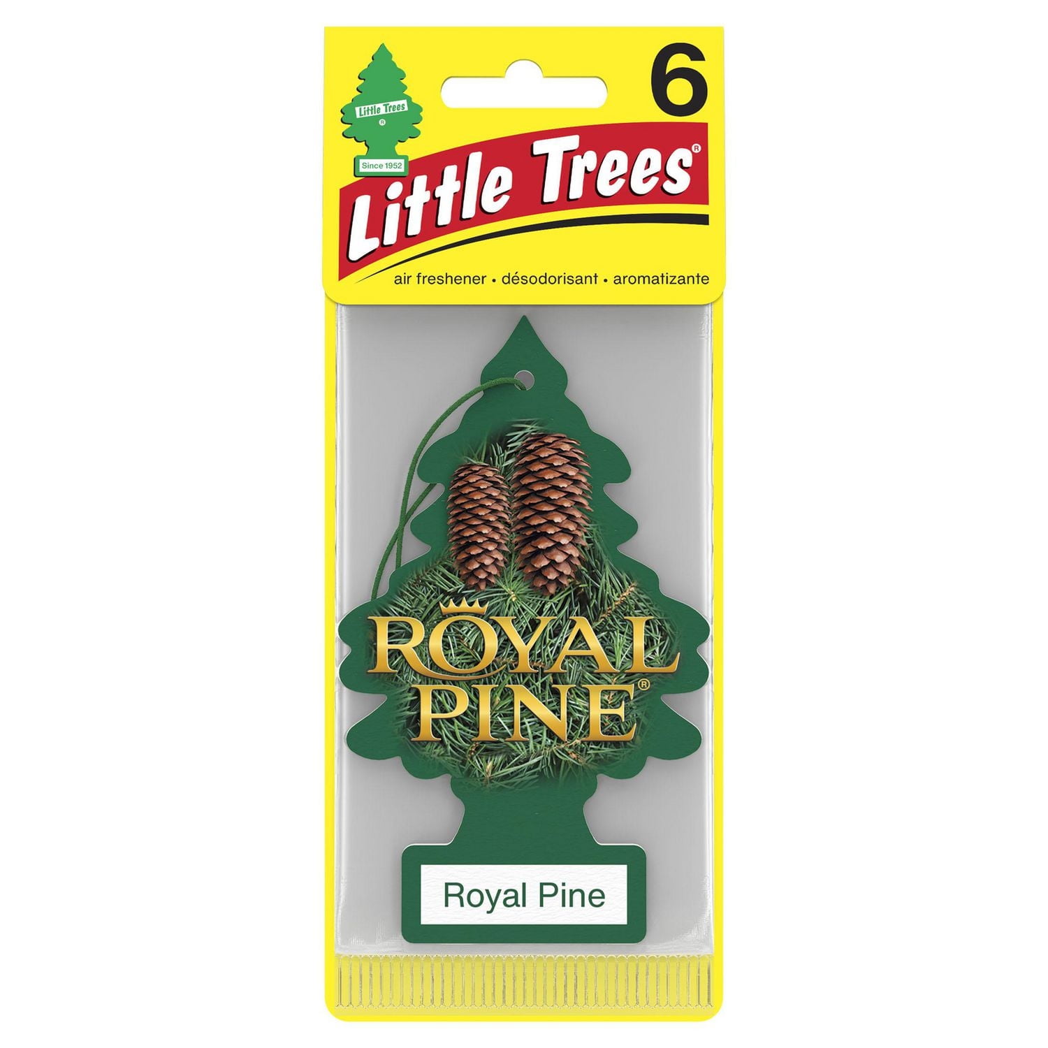 Click here for Little Trees Air Freshener Royal Pine 6-Pack prices