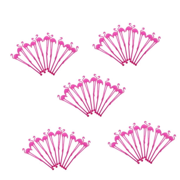 Sticks 50pcs Flamingo Coffee Drink Muddler rer / Agitador Varilla Jugos ...