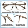 Blue Light Glasses for Woman Square BlueLight Blocking Big Frames ...
