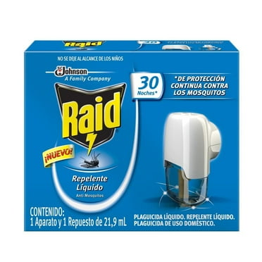 Insecticida Líquido Raid Protección Familiar Contra Insectos Aparato y ...