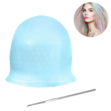 Silicone Highlight Cap Crochet, Reusable Silicone Hair Dye Cap ...