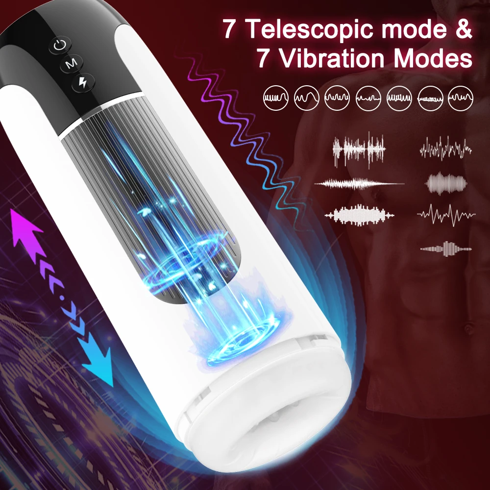 TLUDA Waterproof Automatic Male Masturbator Cup with 7 powerful ...