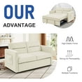 Aukfa 54.5" Pull Out Sofa Bed, Convertible Sleeper Loveseat with 2 ...