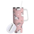 40 oz Tumbler With Handle Stainless Steel Insulated Tumbler With Lid ...