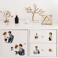 1 Set 3 Sheets PVC Waterproof Decorative Stickers Self Adhesive Floral ...