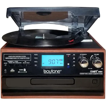 Jensen All-In-One Hi-Fi: CD Player Turntable, Digital AM/FM, Tape ...