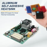 Uxcell Heatsink Aluminum Heat Sink with Thermal Sticker for Raspberry ...