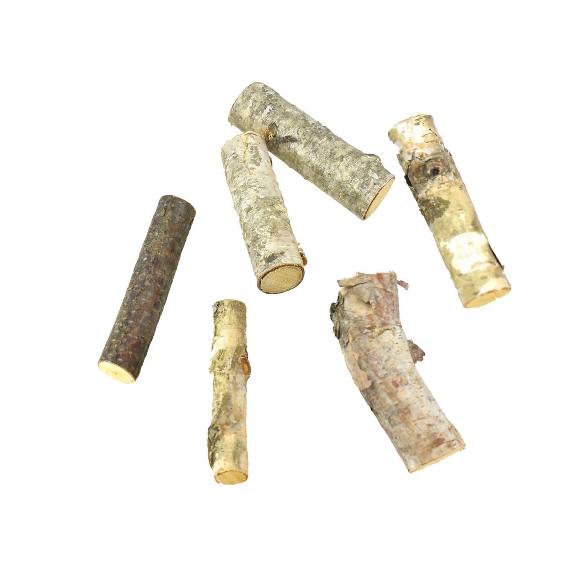 Miniature Natural Birch Wood Logs, 3-Inch, 6-Piece - Walmart.com