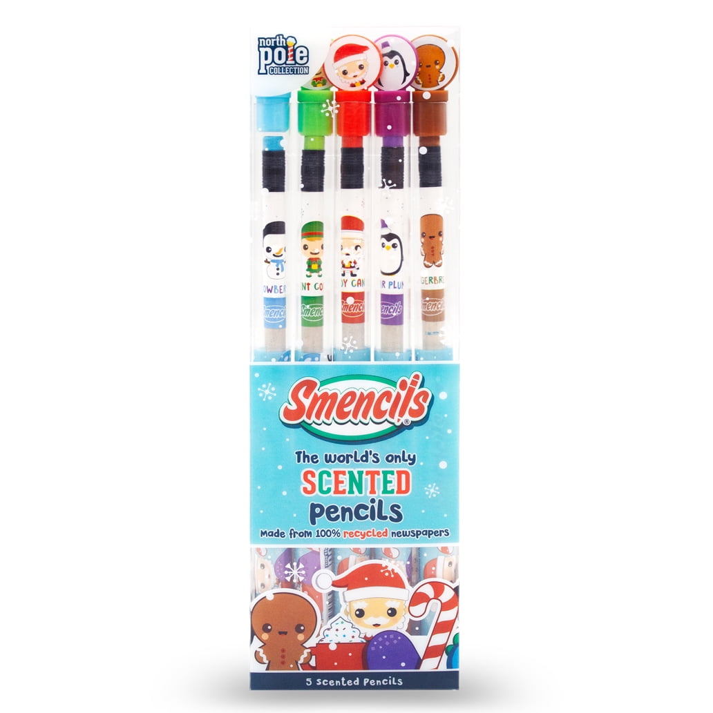 Scentco Holiday Smencils 5-Pack of HB #2 Scented Pencils - Walmart.com