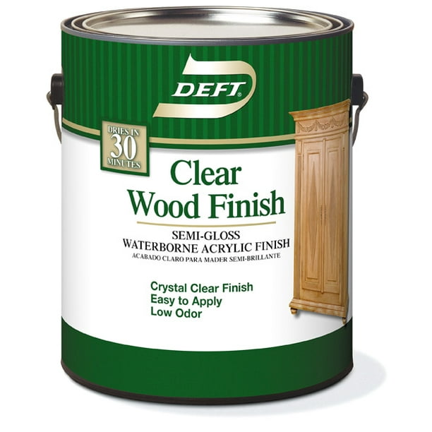 Deft® Clear Wood Finish Waterborne Acrylic - Semi-Gloss - Walmart.com ...