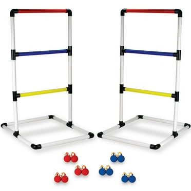 Gymax Ladder Ball Toss Game Set Indoor Outdoor W/6 Bolas Score Tracker ...