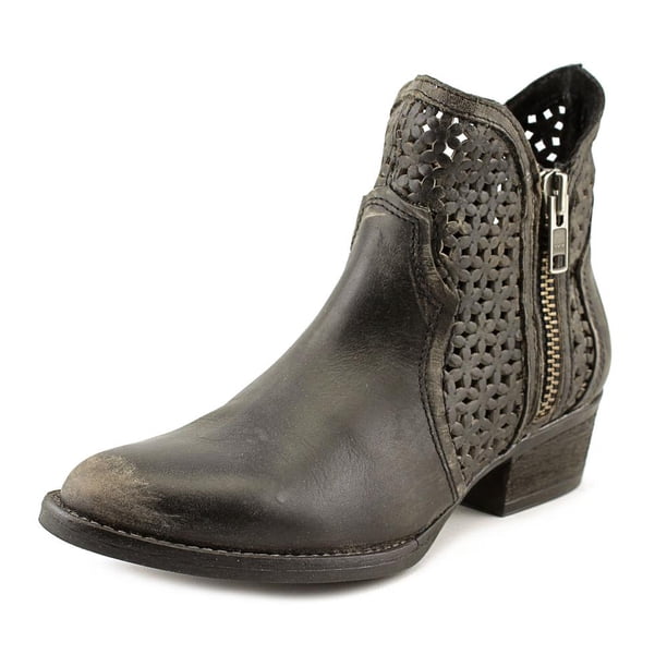 Circle G Western Boots Womens Zipper Toe Ankle 9.5 M Black Gray Q0001 ...