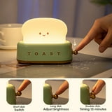 Lieonvis Cute Desk Decor Toaster Lamp,Rechargeable Small Lamp with ...