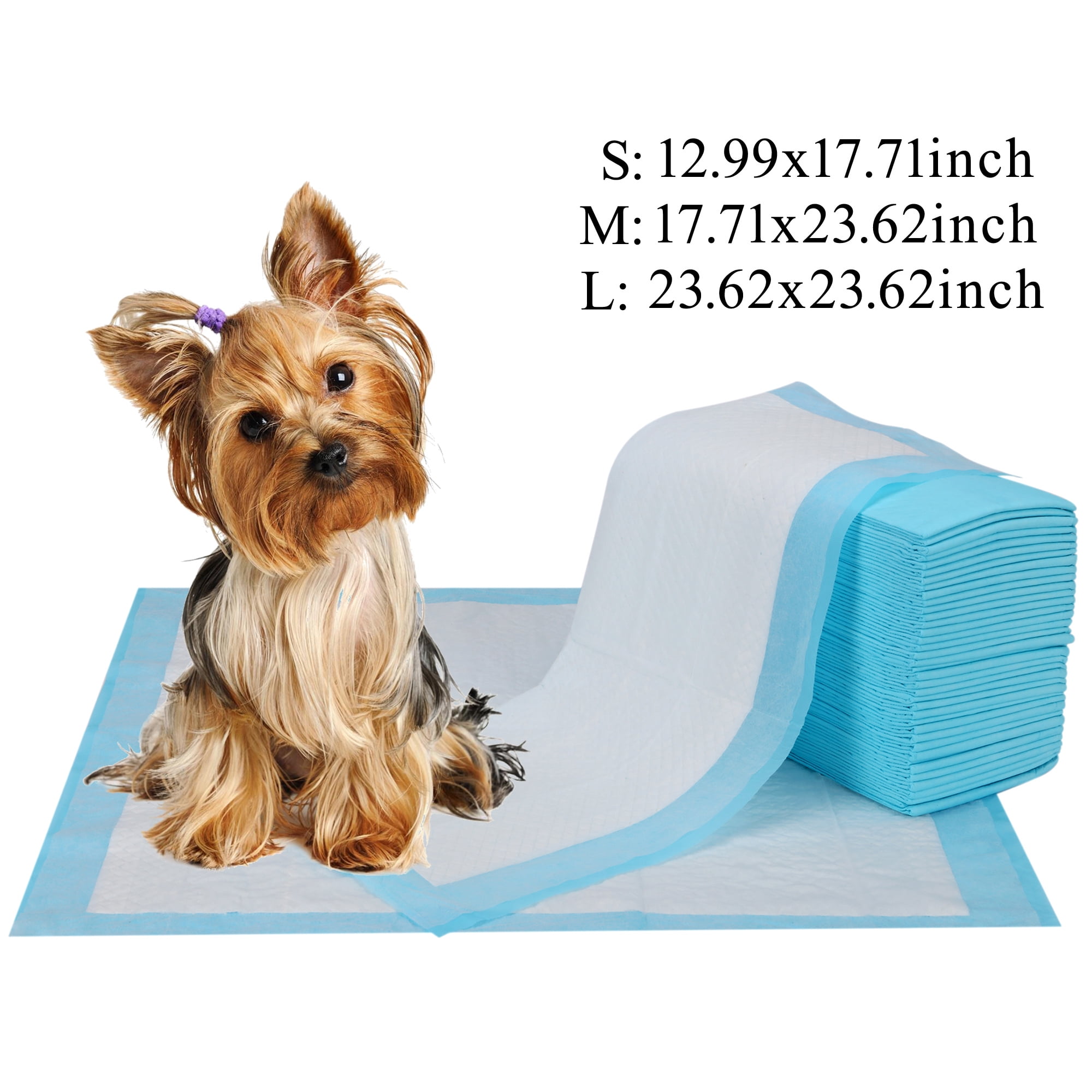 SAYFUT 40/ 50/100 Count Dog and Puppy Pads, Leak-proof 5-Layer Pee Pads ...