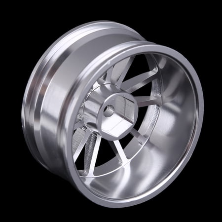 Clairlio Aluminum 6-spoke Silver Machine Wheel Rim for 1/10 RC On-Road ...