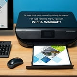 PrintWorks Professional Prepunched Paper, 8.5 x 11, 20 lb., Velobind 11 ...