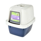 Vibrant Life Large Hooded Cat Litter Box with Sifting, Air Purification ...