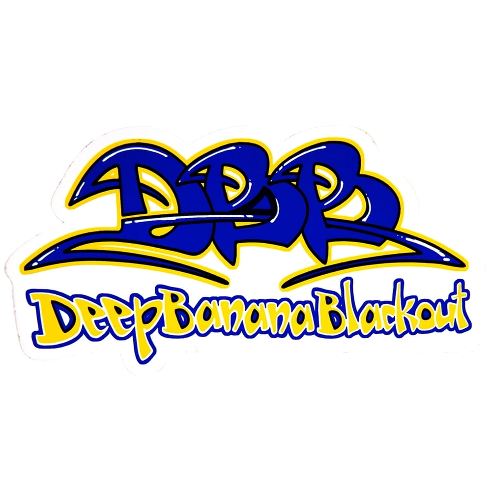 Deep Banana Blackout - Tag Logo Sticker - Walmart.com