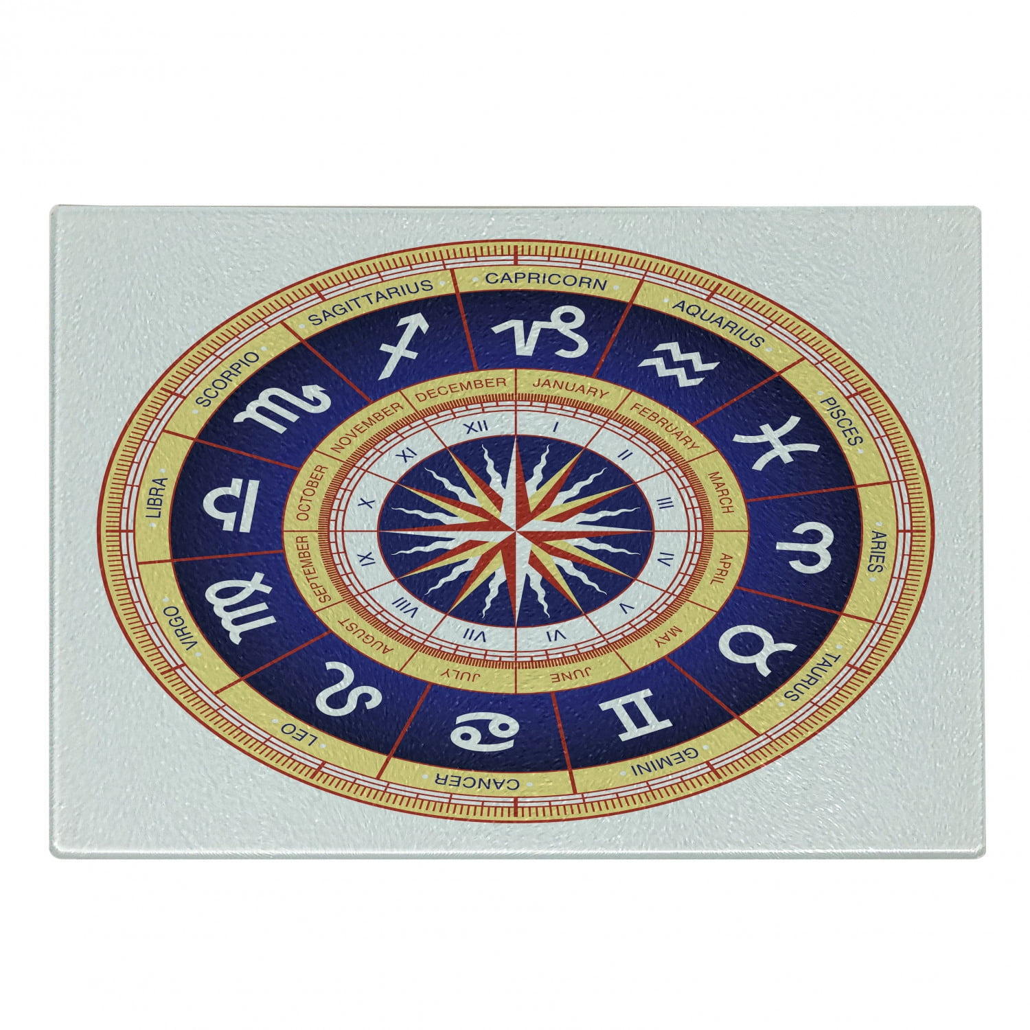 Astrology Cutting Board, Astrological Wheel Cancer Leo Virgo Libra ...