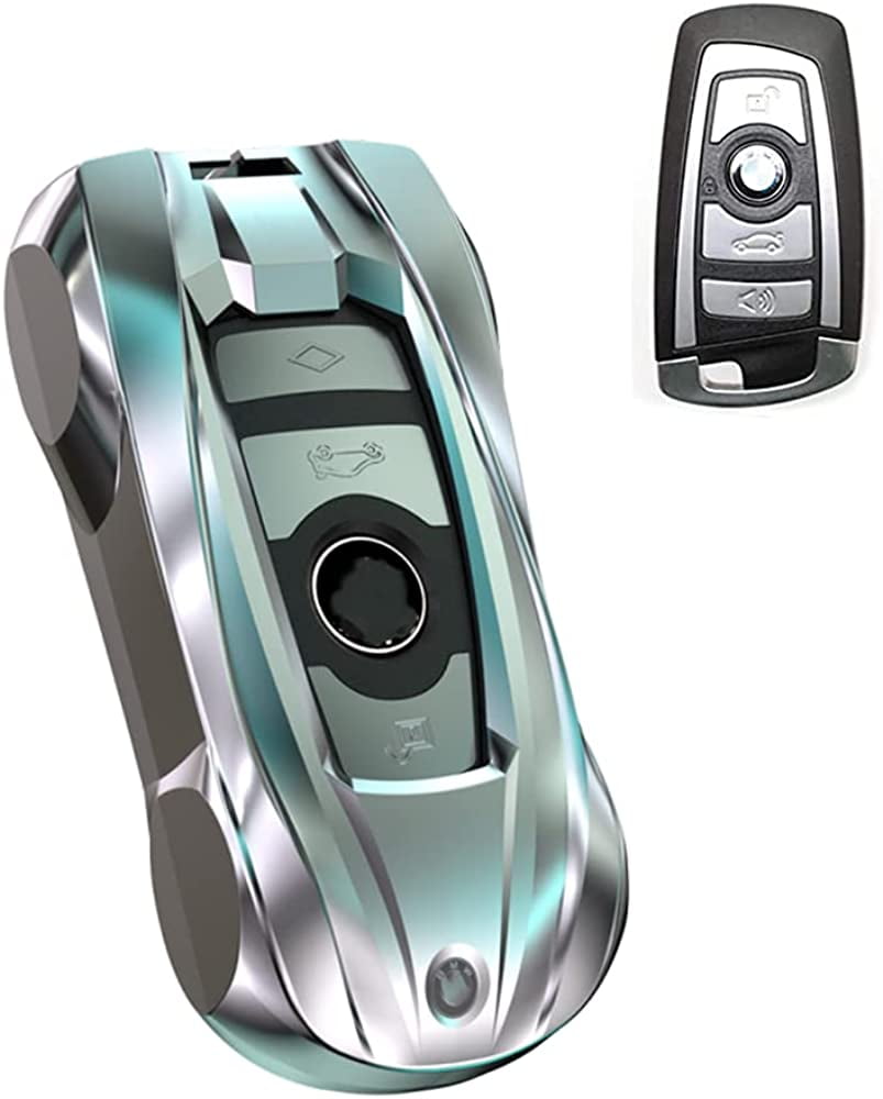 For BMW Key Fob Cover, Metal Car Key Fob Cover for BMW 2 5 6 7 Series ...