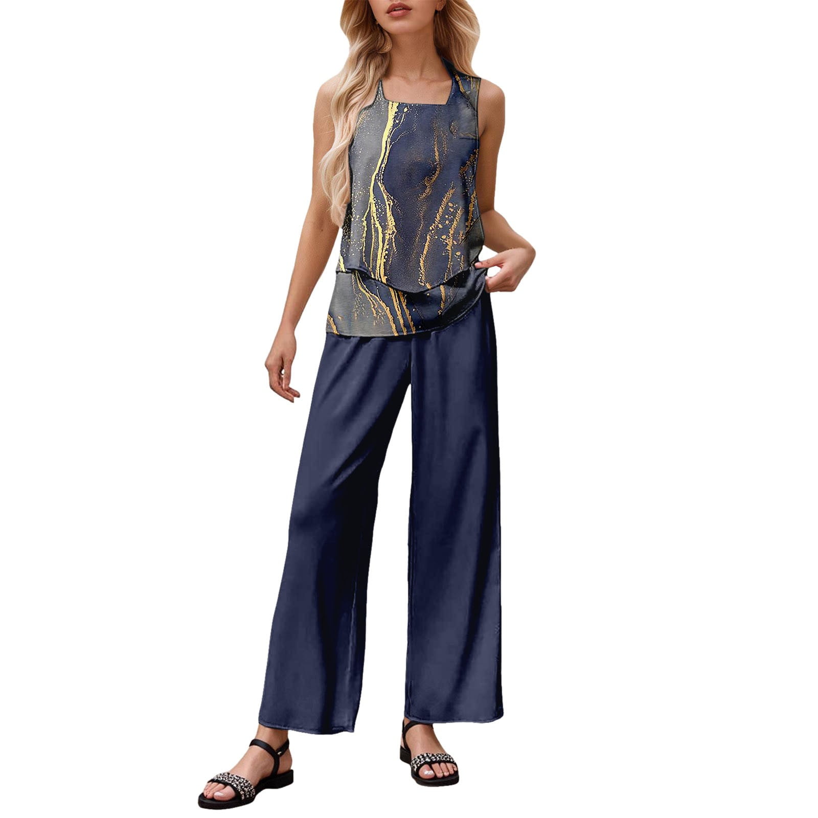 Click here for Chaochao Womens Bohemian Printed Vest And Trousers... prices