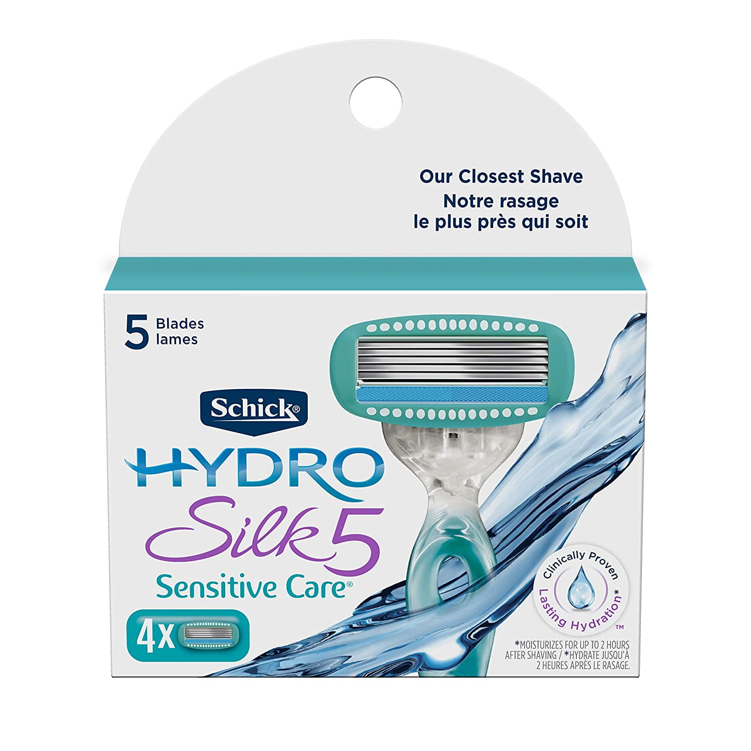 Schick Hydro Silk Sensitive Care Razor Cartridges Refill - 4 Ea, 3 Pack ...